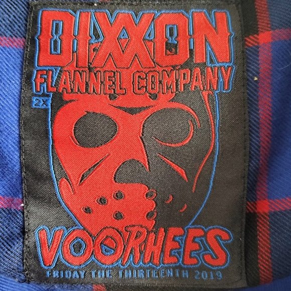 DIXXON | Shirts | Dixxon Flannel Voorhees 29 Og Horror Trilogy Friday ...